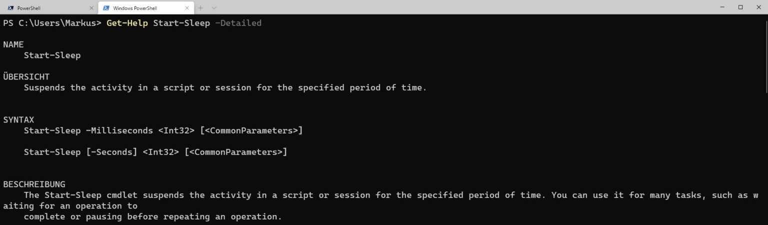 Ganz einfach eine PowerShell Pause in ein Skript einbinden