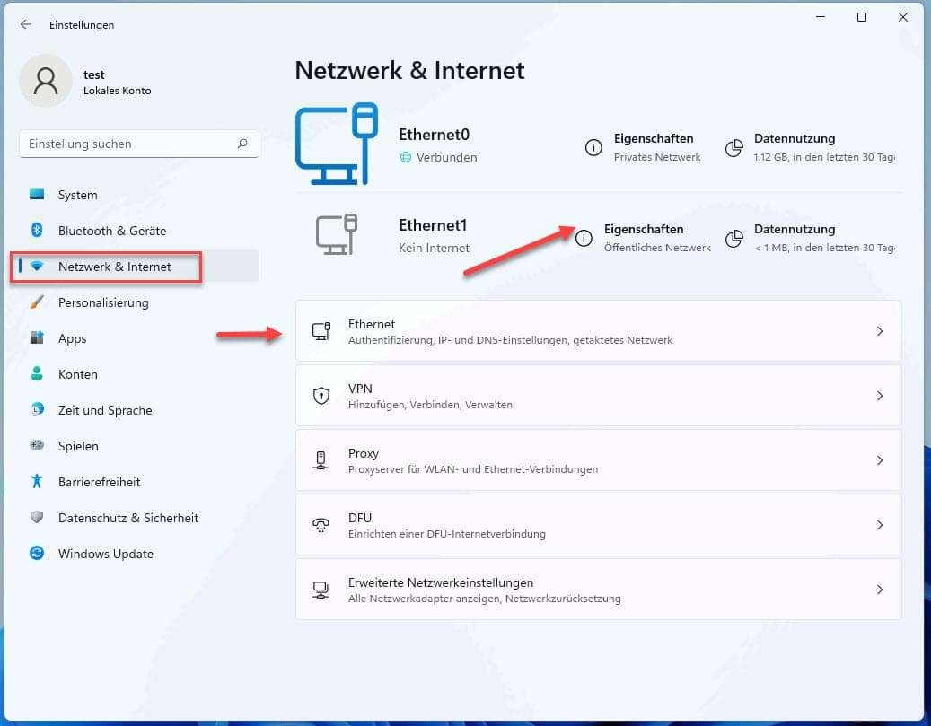 Einfach unter Windows 11 IP Adresse ändern